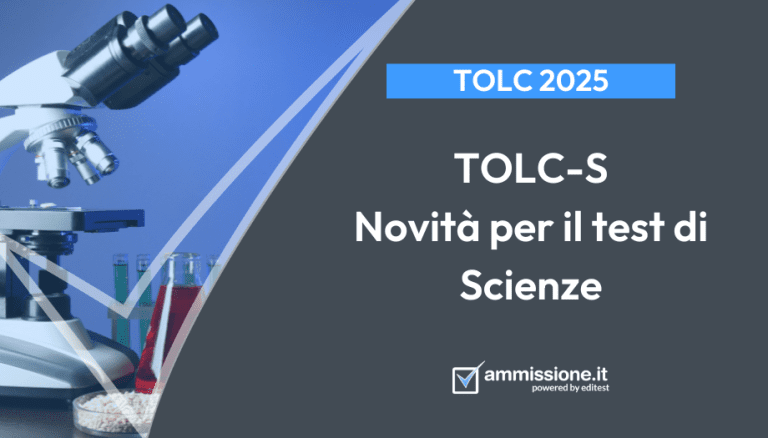 TOLC-S: novità per il test di ammissione di Scienze